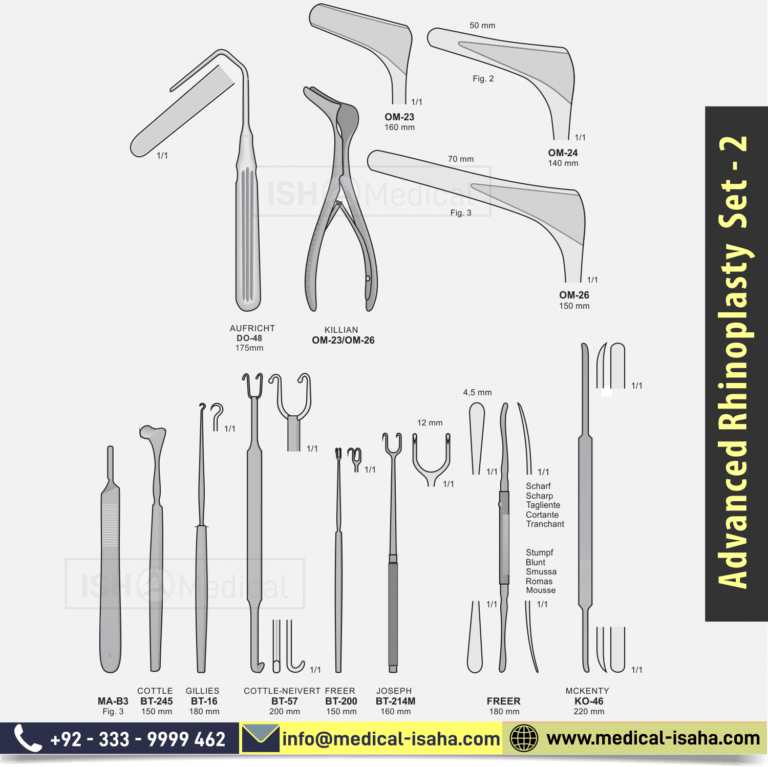 Rhinoplasty Surgery Instruments Set - handmade tools | ISAHA