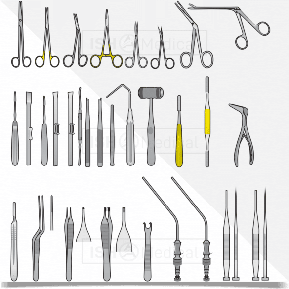 Basic Rhinoplasty Surgery Set - handmade tools | ISAHA Medical