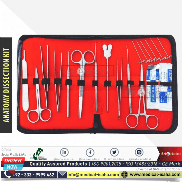 Dissection Box Anatomy 13 pcs - handmade tools | ISAHA Medical