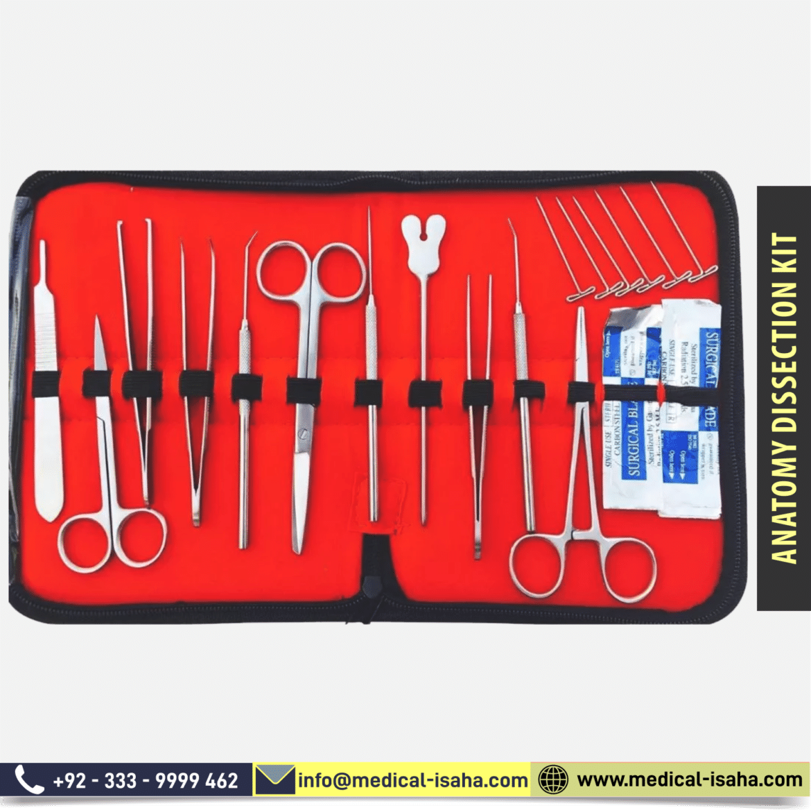 Dissection Box Anatomy 13 pcs - handmade tools | ISAHA Medical