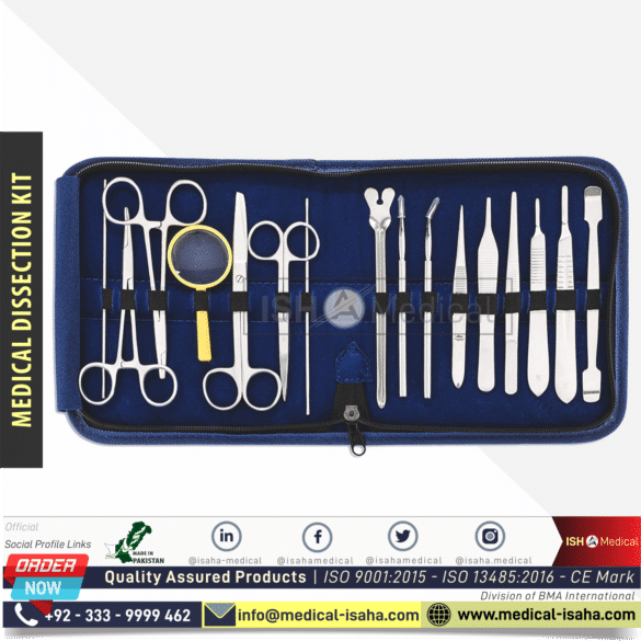 Medical Dissection Kit 17 pcs - handmade dissection tools | ISAHA